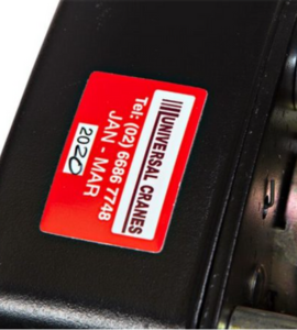Lifting Equipment Tag Options