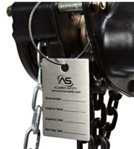 Lifting Equipment Tag Options