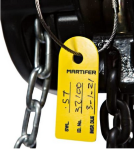 Lifting Equipment Tag Options