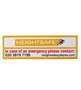 Height Safety Tag Options